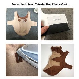 Sizes S Dog Coat PDF Sewing Patterns and Steps DIY Tutorial, Coat for ...
