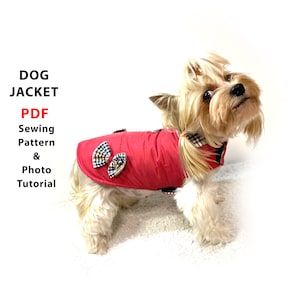 Size XL Dog Diy Coats or Jacket PDF Sewing Pattern for Dog, Step by ...