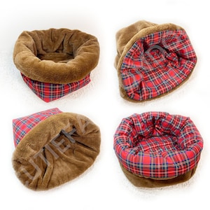 Dog Snuggle Bed Sewing Pattern and Tutorial PDF - Dog Sleeping Sack ...