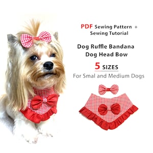 DIY Dog Bandana Sewing Pattern and Tutorial PDF, Dog Bandana With ...