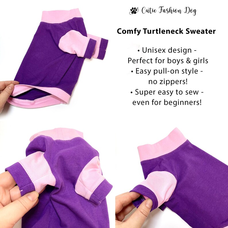 Bundle Dog Clothes Sewing Pattern – Pajama and Sweater 7 Sizes (PDF ...