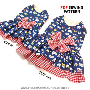 Pugs Dress Sewing Patterns Frenchies Dress, Sewing Video Tutorial (3 ...