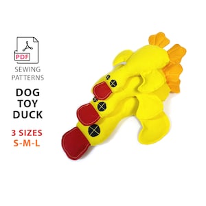 Dog Toy Duck Pattern - PDF Sewing Pattern - DIY Funny Toy for Dog ...