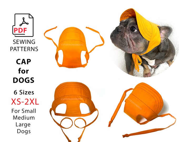 Pet Hat PDF Pattern Small Dog Hat Pattern for Dog Pdf Dog Hat Sewing ...