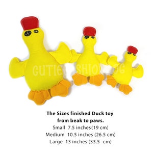 Dog Toy Duck Pattern - PDF Sewing Pattern - DIY Funny Toy for Dog ...