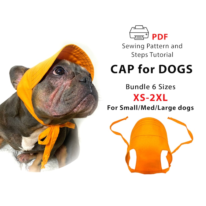 Dog Baseball Cap Sewing Pattern - DIY Pet Hat (PDF Download Pattern) - Etsy