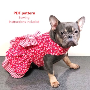 Pugs Dress Sewing Patterns Frenchies Dress, Sewing Video Tutorial (3 ...