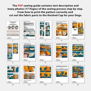 Dog Cap Sewing Pattern - Dog Baseball Cap - PDF Sewing Pattern - DIY ...