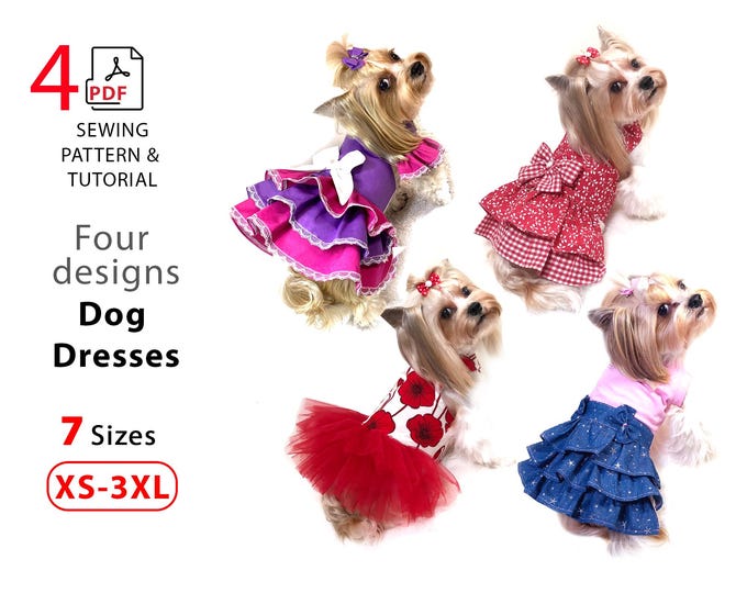 Dog Dress _ Glitter Eiffel Tower Dog Dress _ Dog Clothes _ Kim's Posh ...