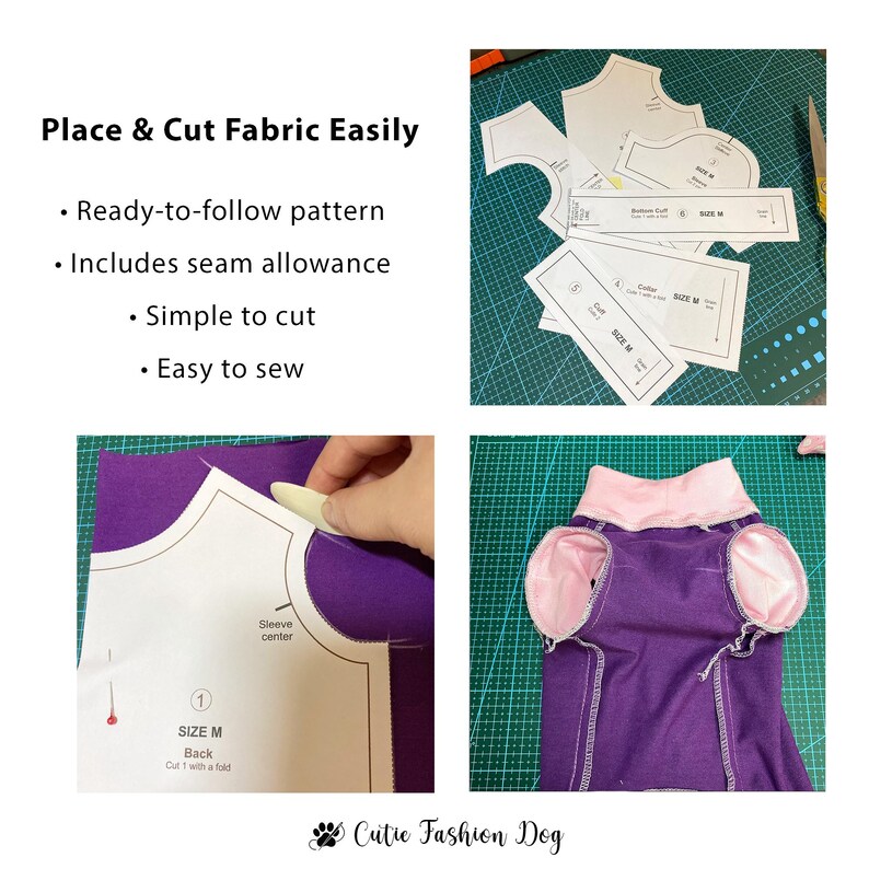 Bundle Dog Clothes Sewing Pattern – Pajama and Sweater 7 Sizes (PDF ...