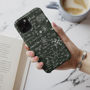 Nerdy Science Mathematics Doodle Tough Phone Case for Men - Etsy