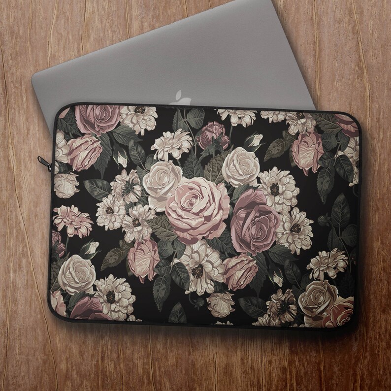 Vintage Rose Floral Laptop Sleeve for 12 13 14 15 inches | Etsy