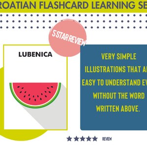 Learn Croatian Easily: Beginner’s Flashcard Set With Illustrated ...