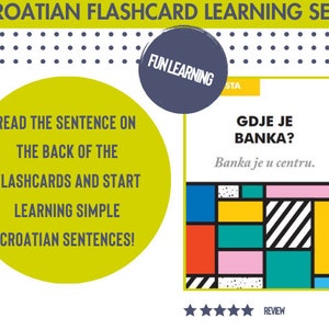 Learn Croatian Easily: Beginner’s Flashcard Set With Illustrated ...