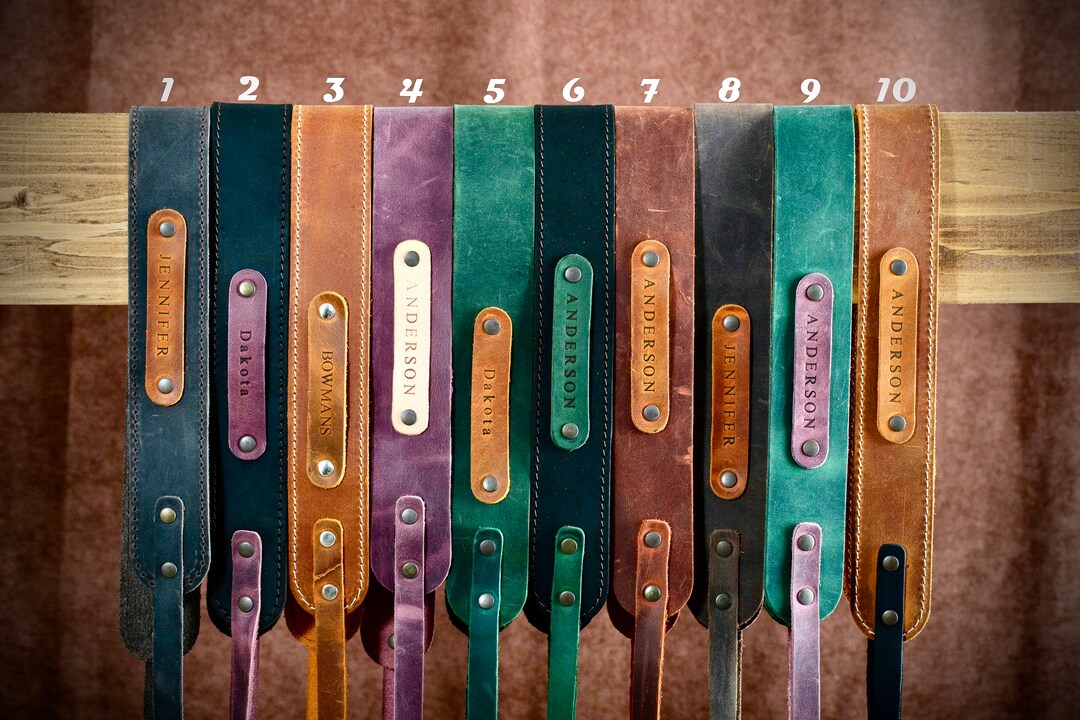 Personalized Leather Camera Strap, Cutom Leather Canon Strap ...