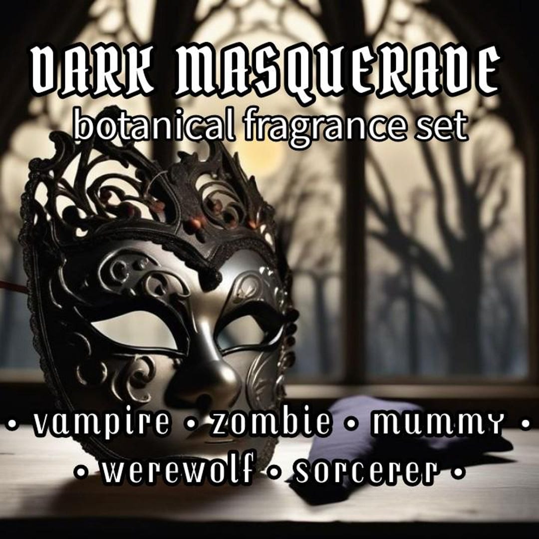 Dark Masquerade Natural Fragrance Oil Sample Set - Vampire, Werewolf ...