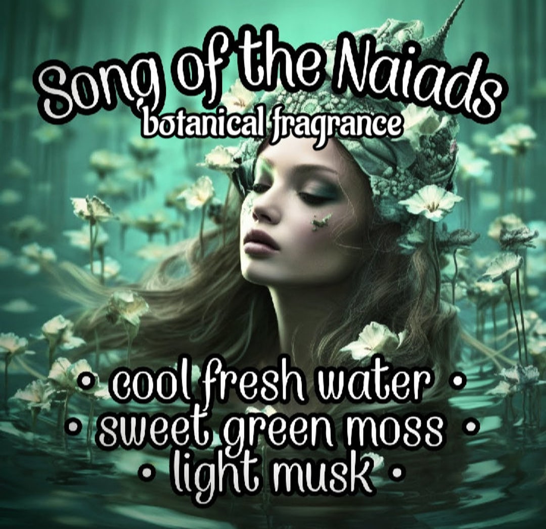 SONG of the NAIADS - Water Goddess - Natural Cologne Oil, Body Spray ...