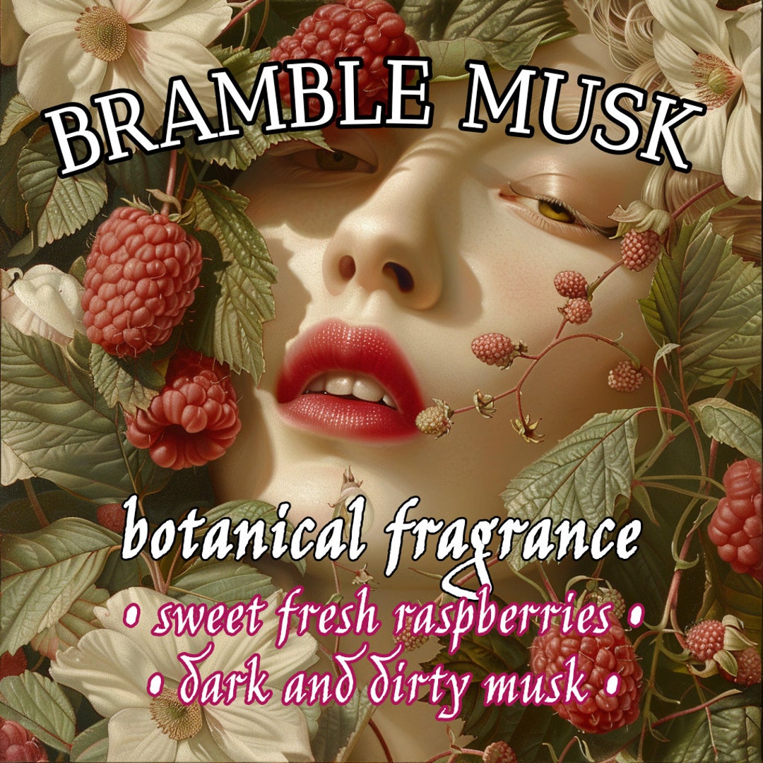 BRAMBLE MUSK - Fresh Raspberry and Sweet Musk Perfume Oil - Natural ...