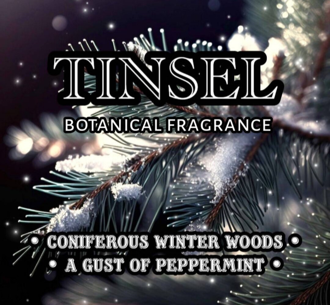 TINSEL Dark Pine and Peppermint Natural Air Mist, Cologne Oil, Body ...