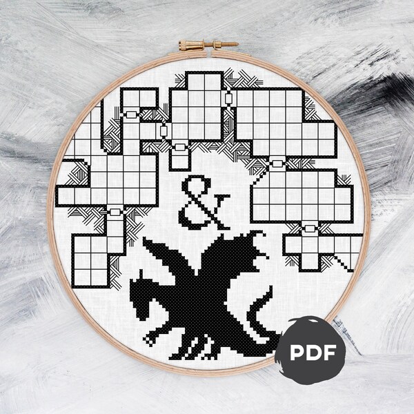Dungeons and Dragons Cross Stitch - Etsy