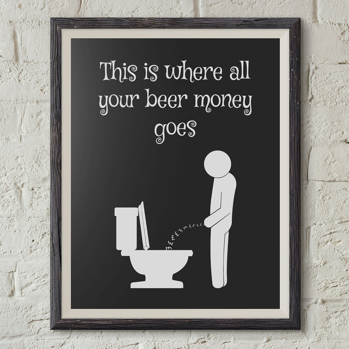 Funny, Bathroom Signs, Bathroom Wall Decor, Bathroom Wall Art, Beer ...