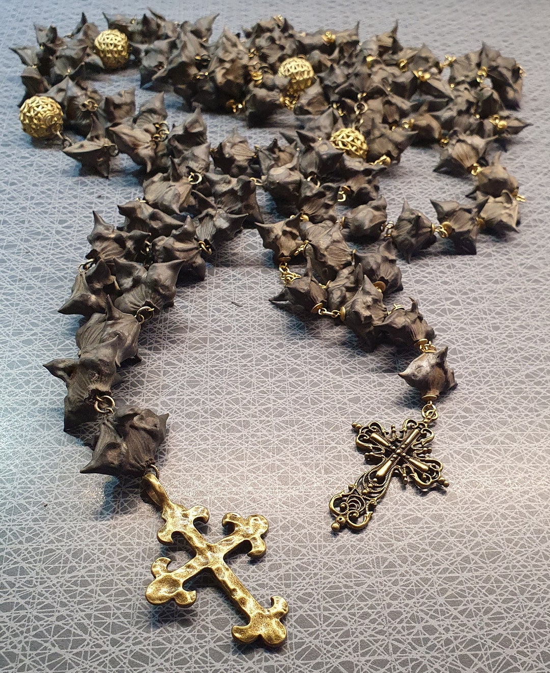 Bat Nut, Devil Pod, Ward of Evil Wall Rosaries - Etsy