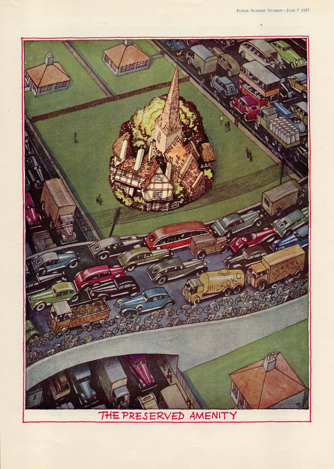 Vintage Punch Cartoon From 1930 - Etsy