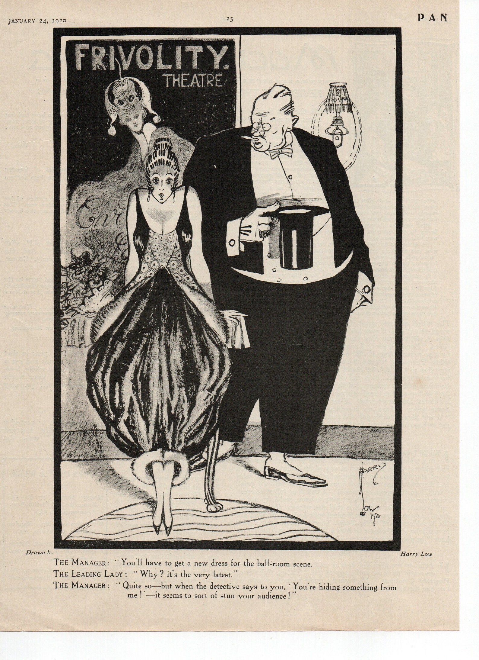 Vintage Humorous Art Deco Print Illustrated by Harry Low - Etsy