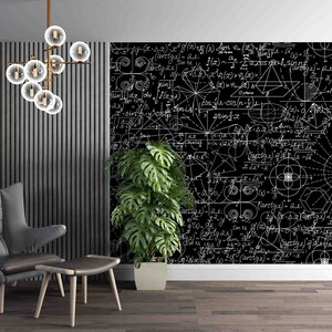 3D Mathematic Wallpaper, Formula Wall Mural, Graphics Wall Decor ...