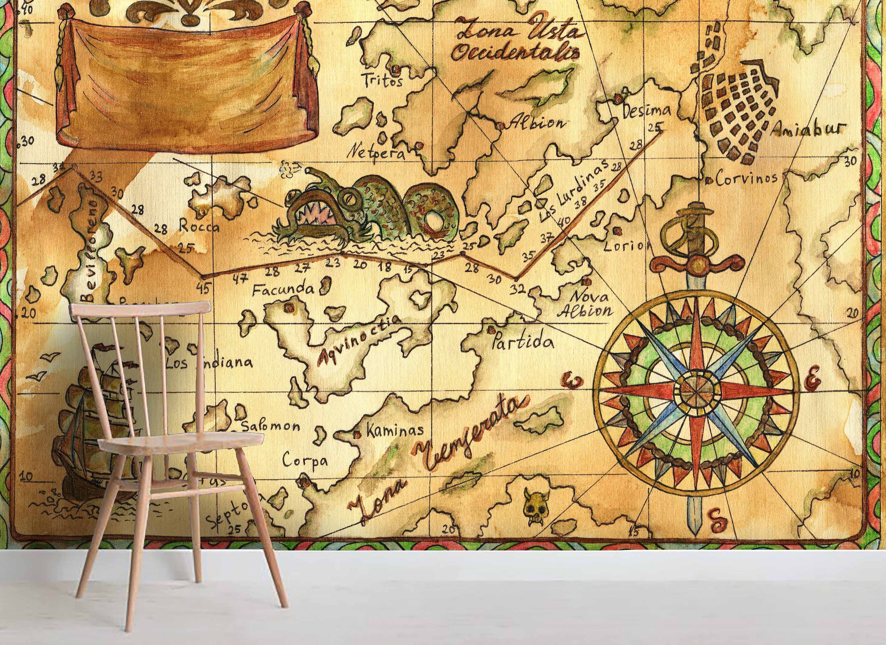 Pirate Map Wallpaper