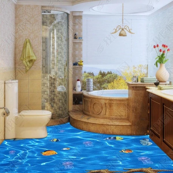 3d Ocean Vinyl Flooring - Etsy