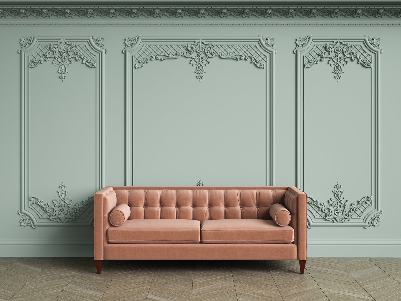 3D Cornice Wall Mural Wallpaper, European Classic Decor, Peel and Stick ...