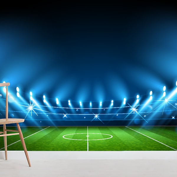 Football Stadium Wall Mural Wallpaper - Etsy
