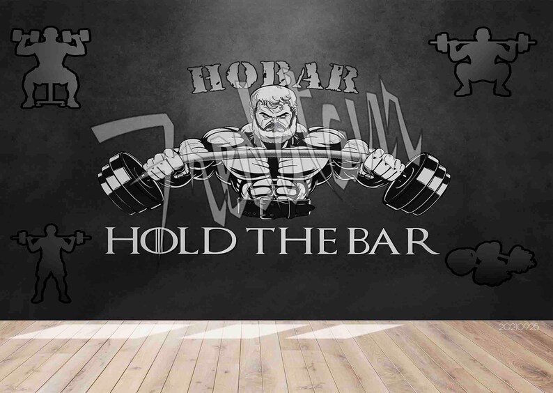 Gym Wall Mural – Muscular Man Barbell, Sports Wallpaper - Etsy