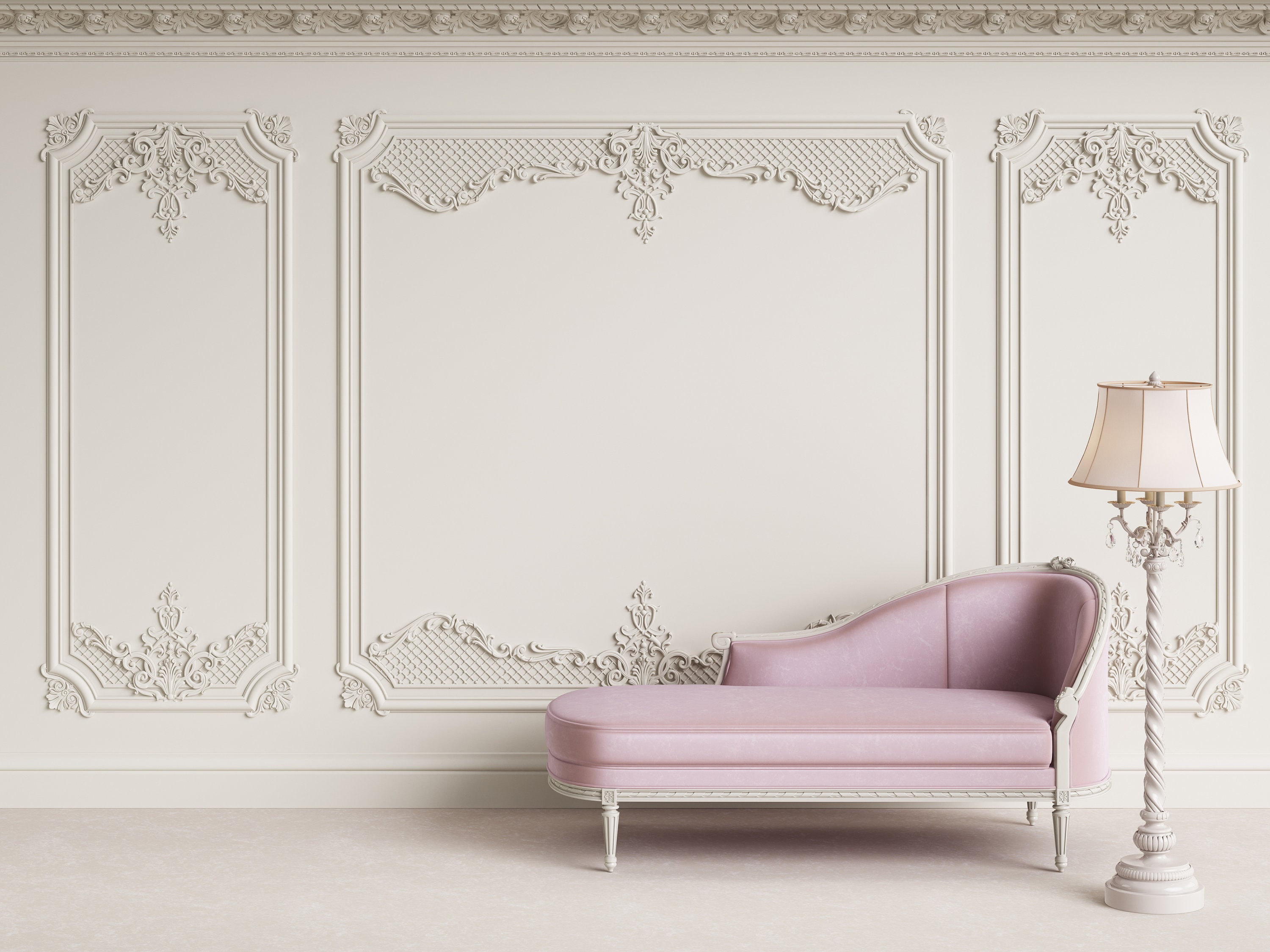 3D Molding Wallpaper Interior Wall With Cornice Wall Mural - Etsy