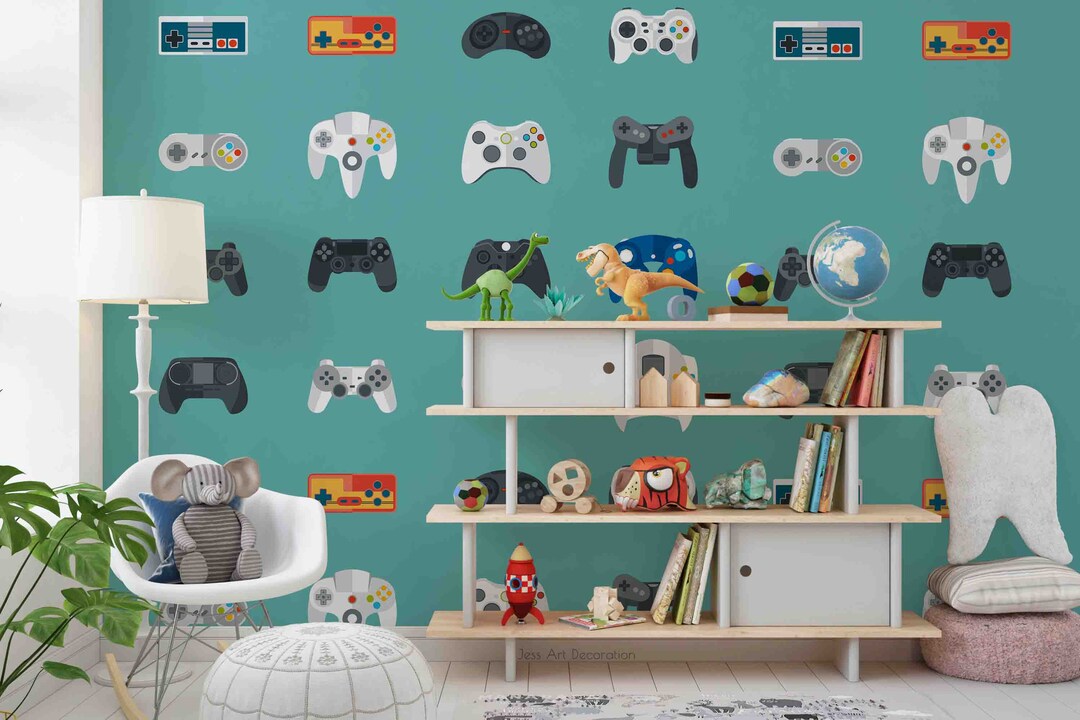 3D Game Handle Pattern Wallpaper-nursery Wllpaper Removable Wallpaper ...