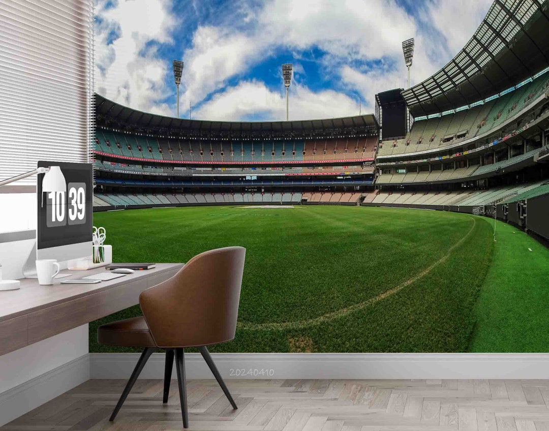 Melbourne Cricket Ground Stadium 3D Peel and Stick, Removable Wallpaper ...