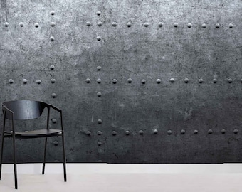 Copper Effect Wallpaper Mural Rustic Effect - Etsy