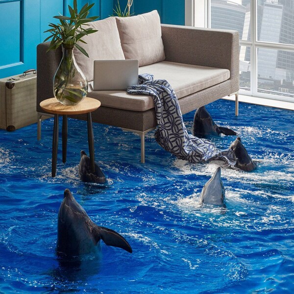 3d Ocean Vinyl Flooring - Etsy