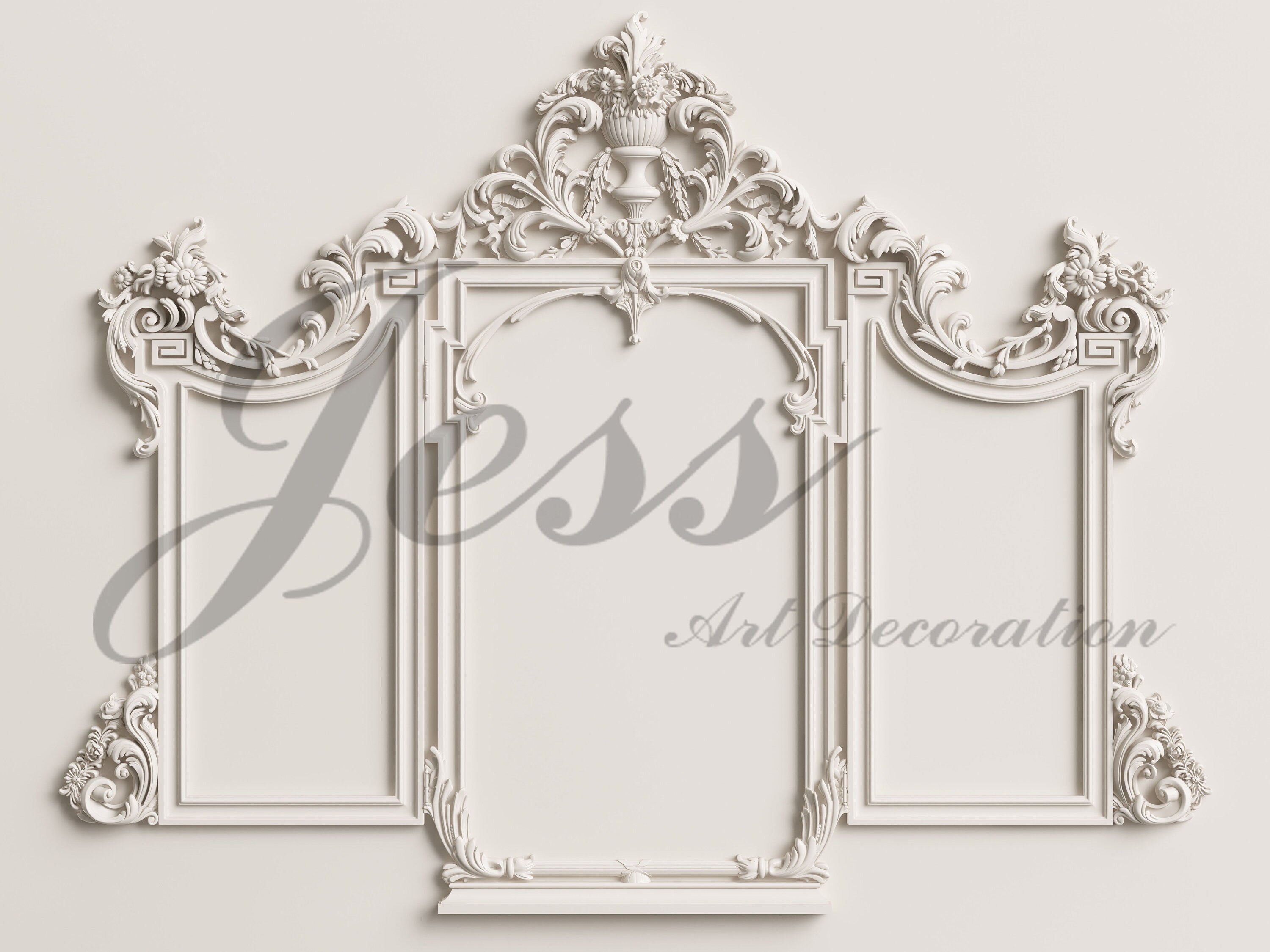 3D Molding Wallpaper, Interior Cornice Wall Mural, Peel and Stick - Etsy