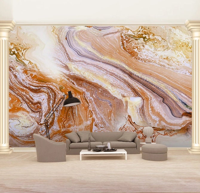 3D Marble Texture Wallpaper, Stone Wall Mural, Peel and Stick - Etsy ...