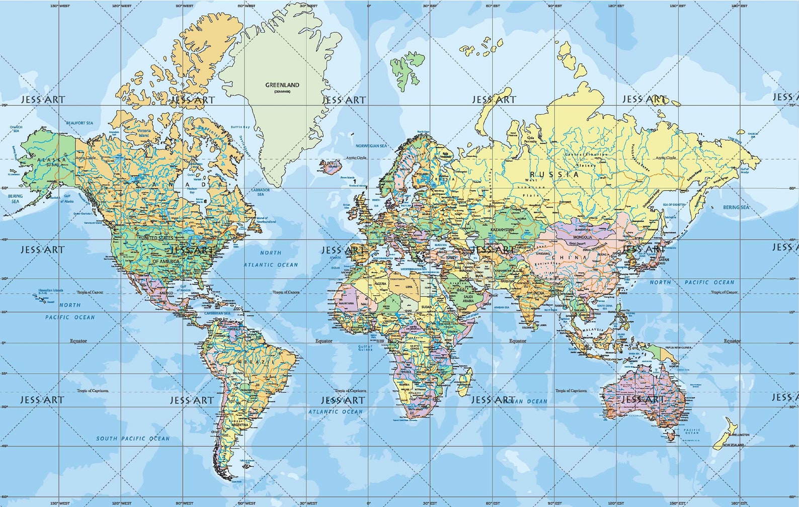 3D World Map Wallpaper Details Wall Mural Land Plate Wall - Etsy