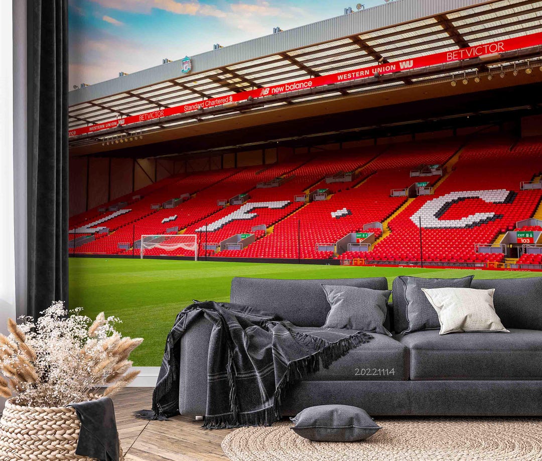 Anfield Stadium Wall Mural – Peel and Stick Wallpaper - Etsy