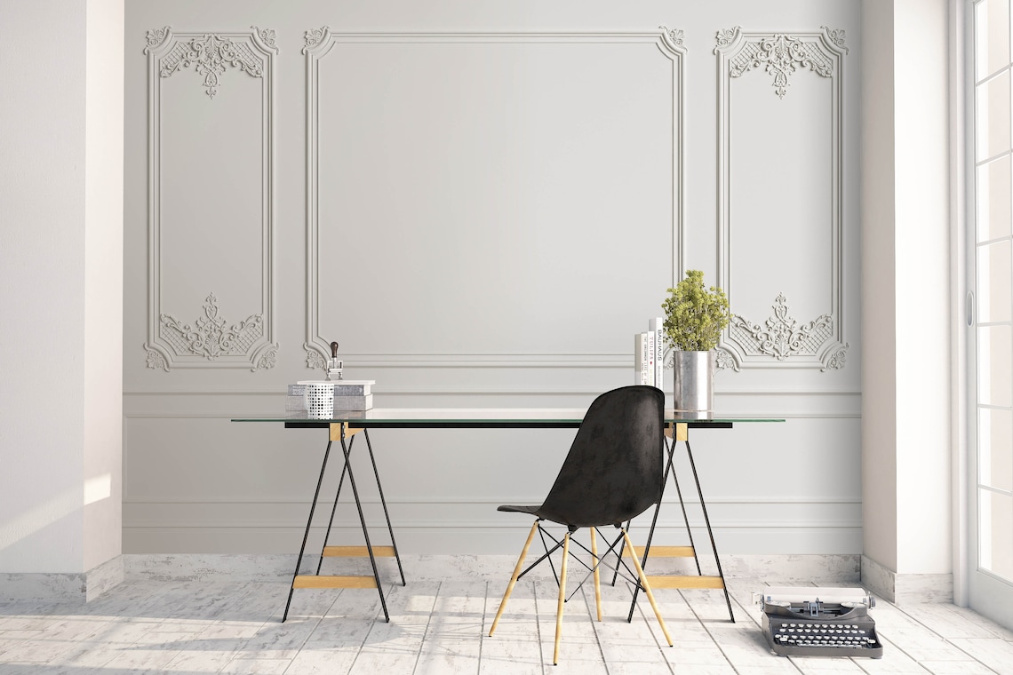 3D Molding Wallpaper, Cornice Wall Mural, Peel and Stick, Removable ...
