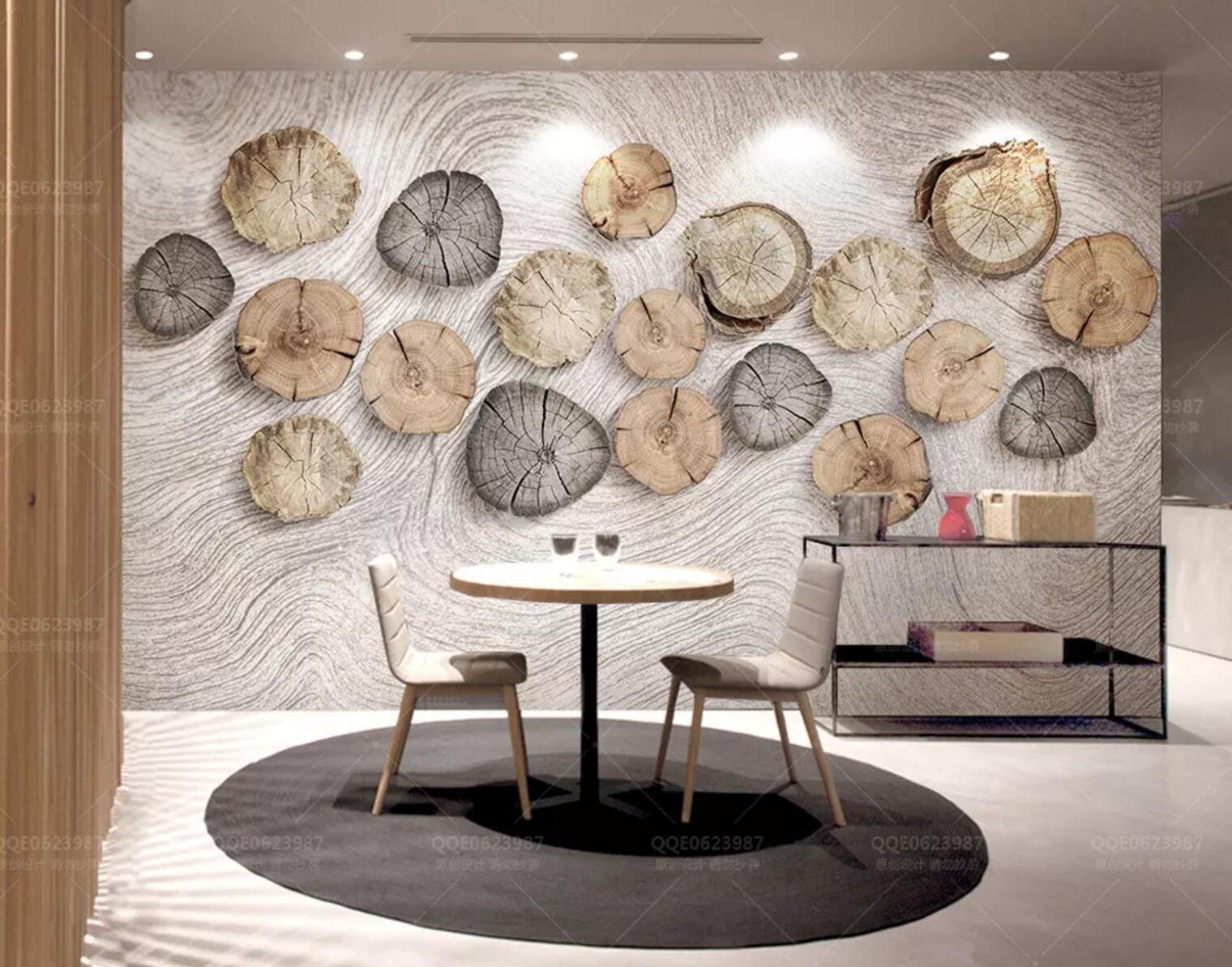 3D Stake Wallpaper Wood Texture Wall Mural Wooden Wall - Etsy Australia