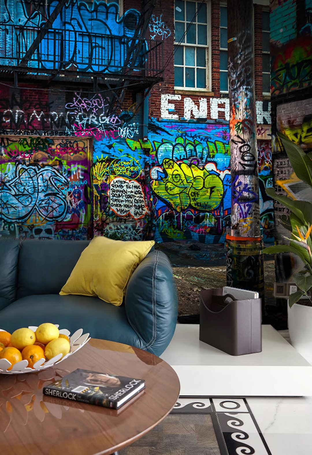 3D Graffiti Letters Wallpaper, Removable Peel and Stick Wall Mural - Etsy
