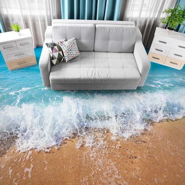 3d Ocean Vinyl Flooring - Etsy
