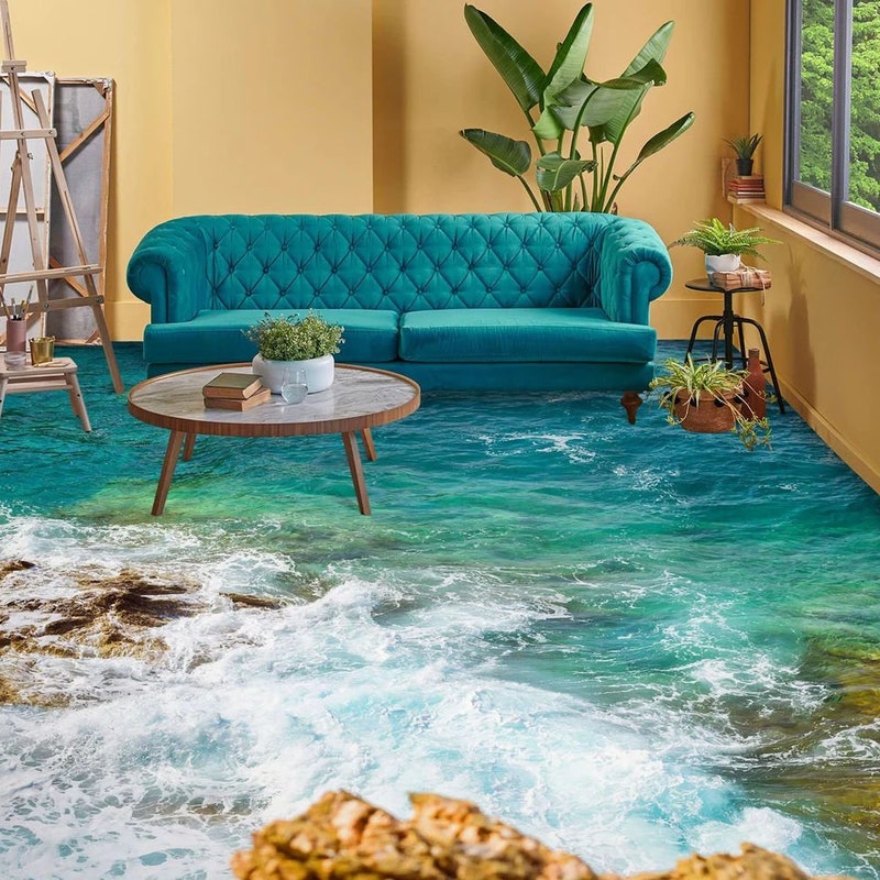 3d Ocean Vinyl Flooring - Etsy