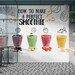 3D Smoothie Wall Art, Fruit Tea Shop Decor, Removable Wallpaper - Etsy