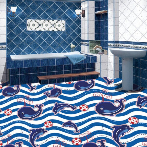 3d Ocean Vinyl Flooring - Etsy